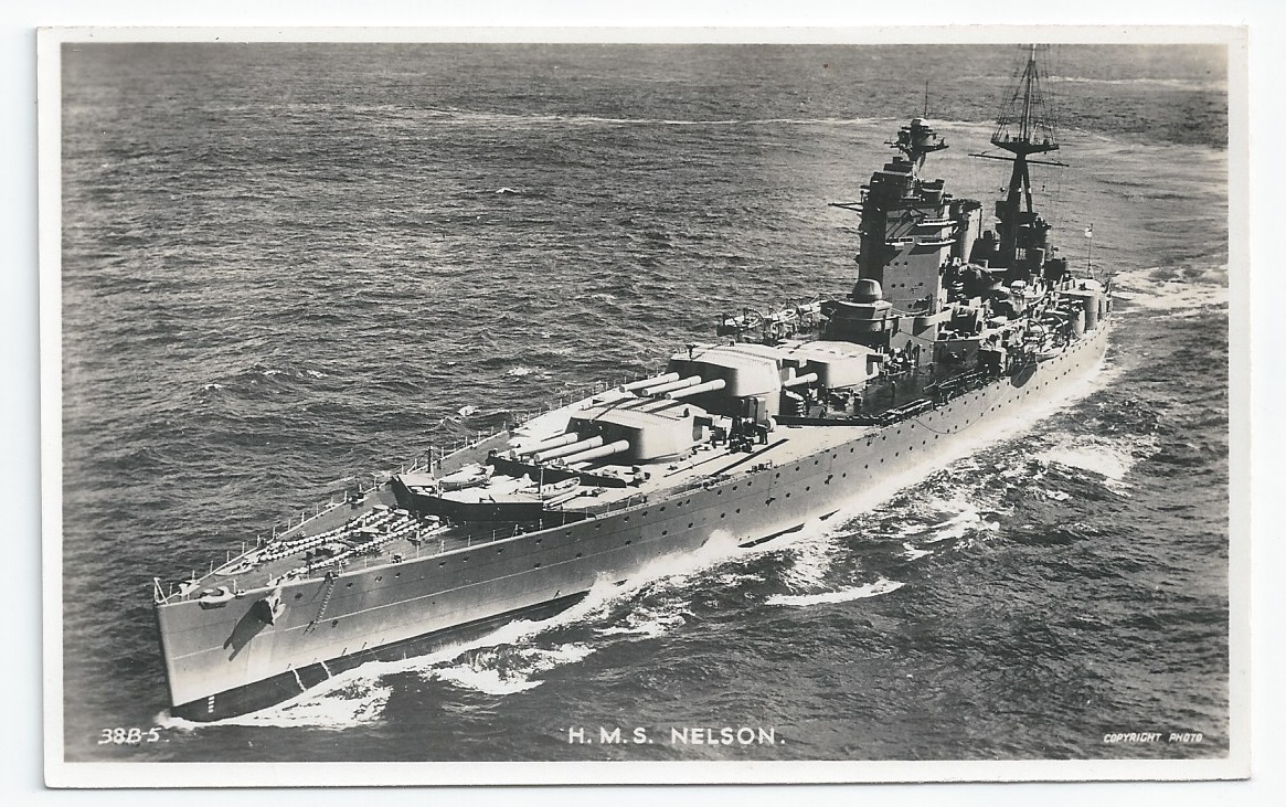 Royal Navy Nelson Class Battleship Postcards Royal Navy Nelson Class Battleship Postcards