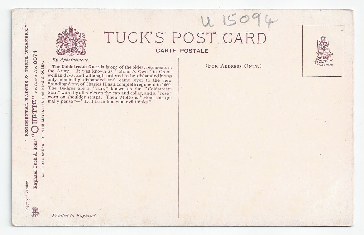 Coldstream Guards Postcards