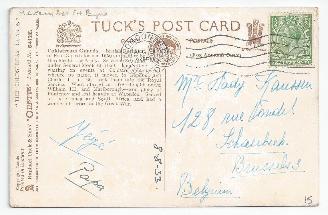 Coldstream Guards Postcards